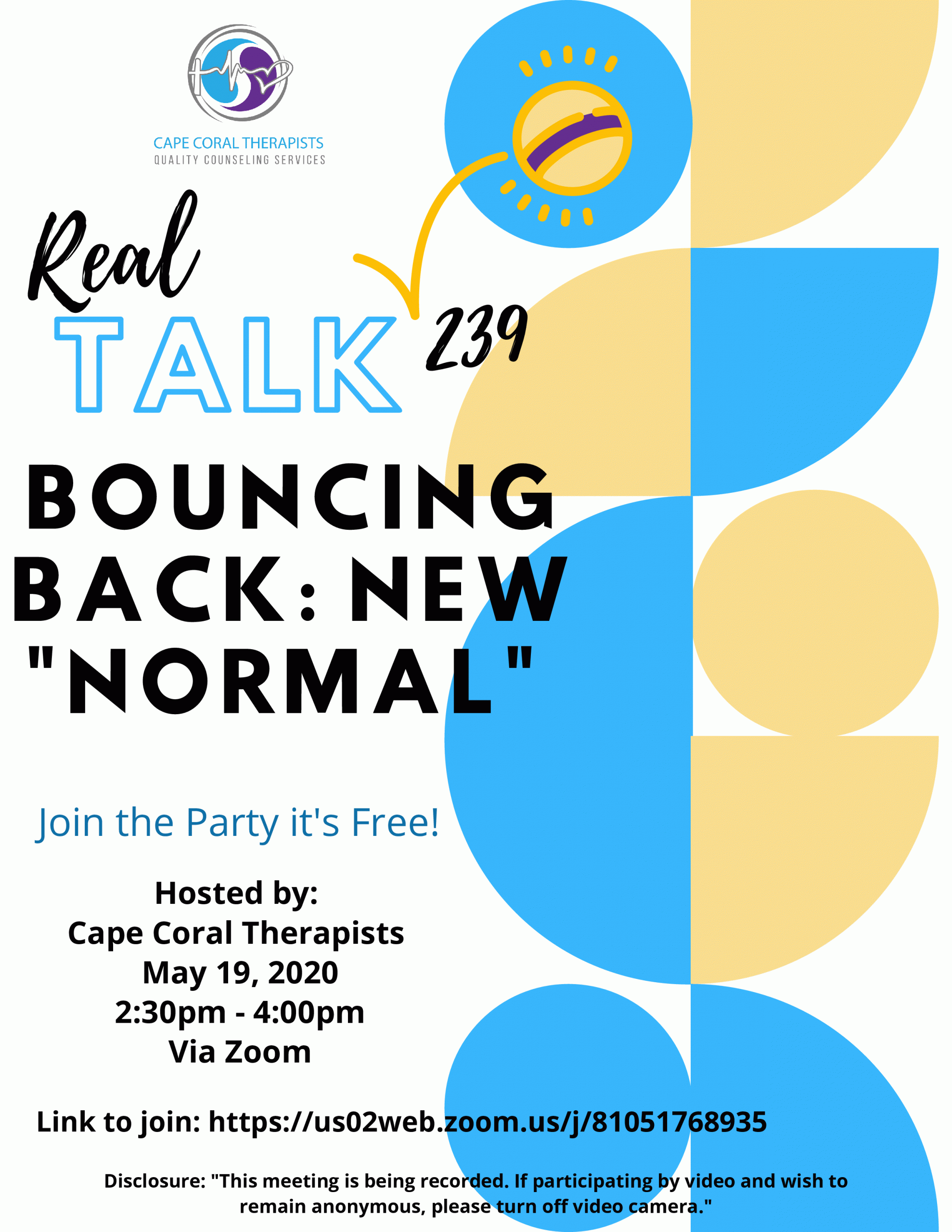 239 Real Talk Virtual Event - Cape Coral Therapists